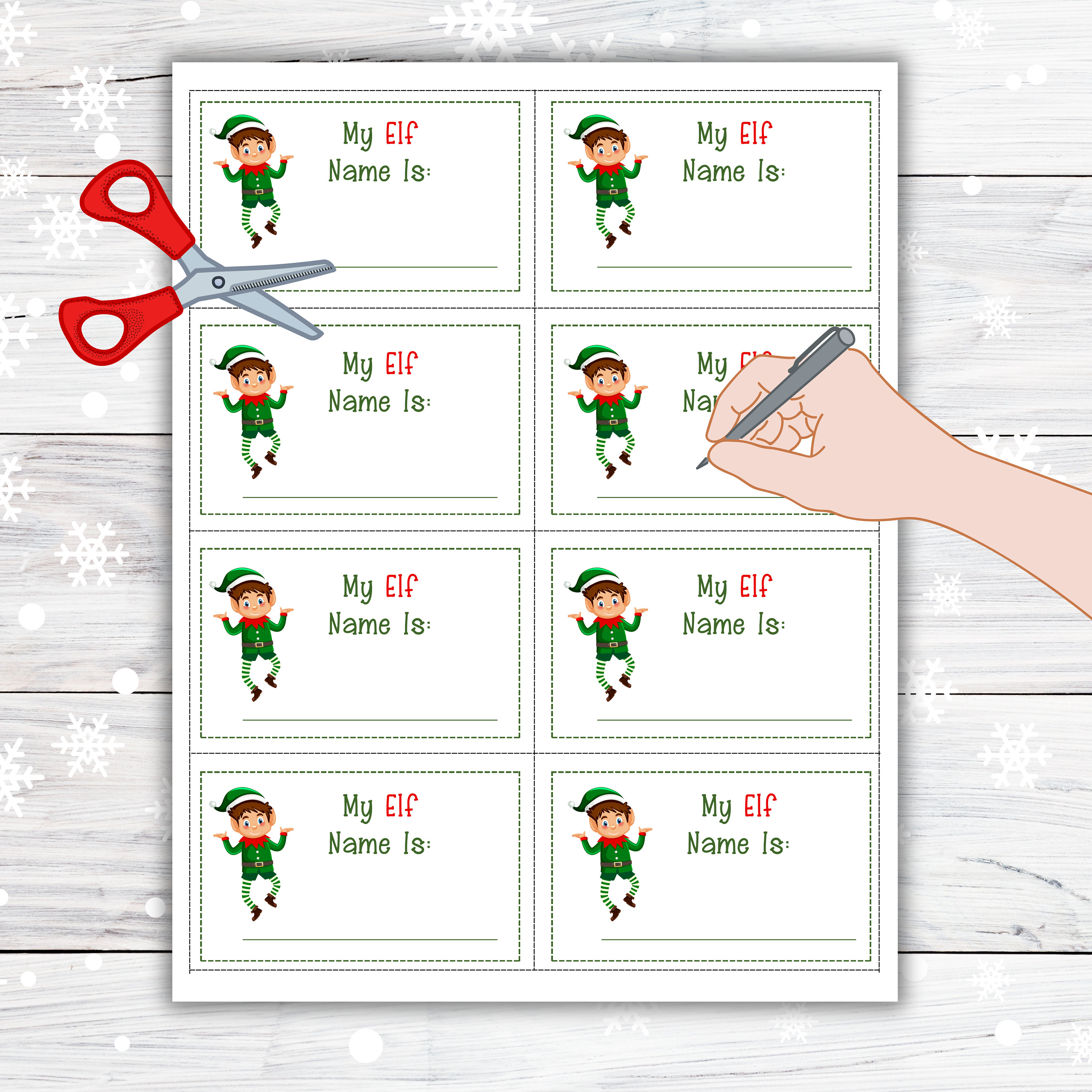 What's Your Elf Name Game, Christmas Party Game for Group, Holiday ...