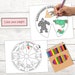Rainforest Animals Coloring Wheel, Realistic Animal Coloring Pages ...