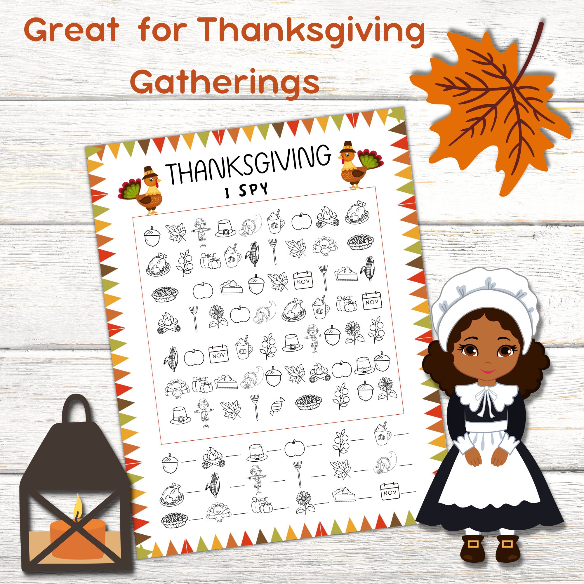 Thanksgiving I Spy, Thanksgiving Games Printable, Autumn Games ...