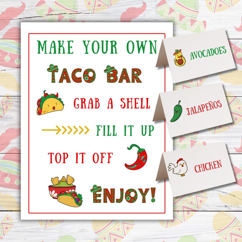 Taco Bar Sign - Etsy