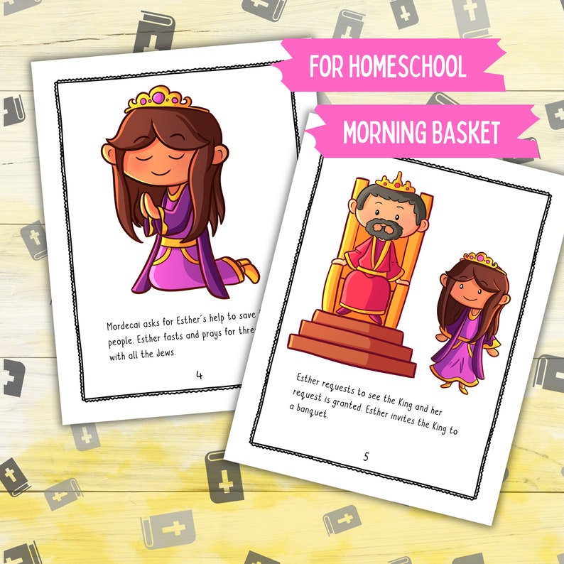 Queen Esther Kids Bible Story Lesson, Kids Esther Activity Coloring ...