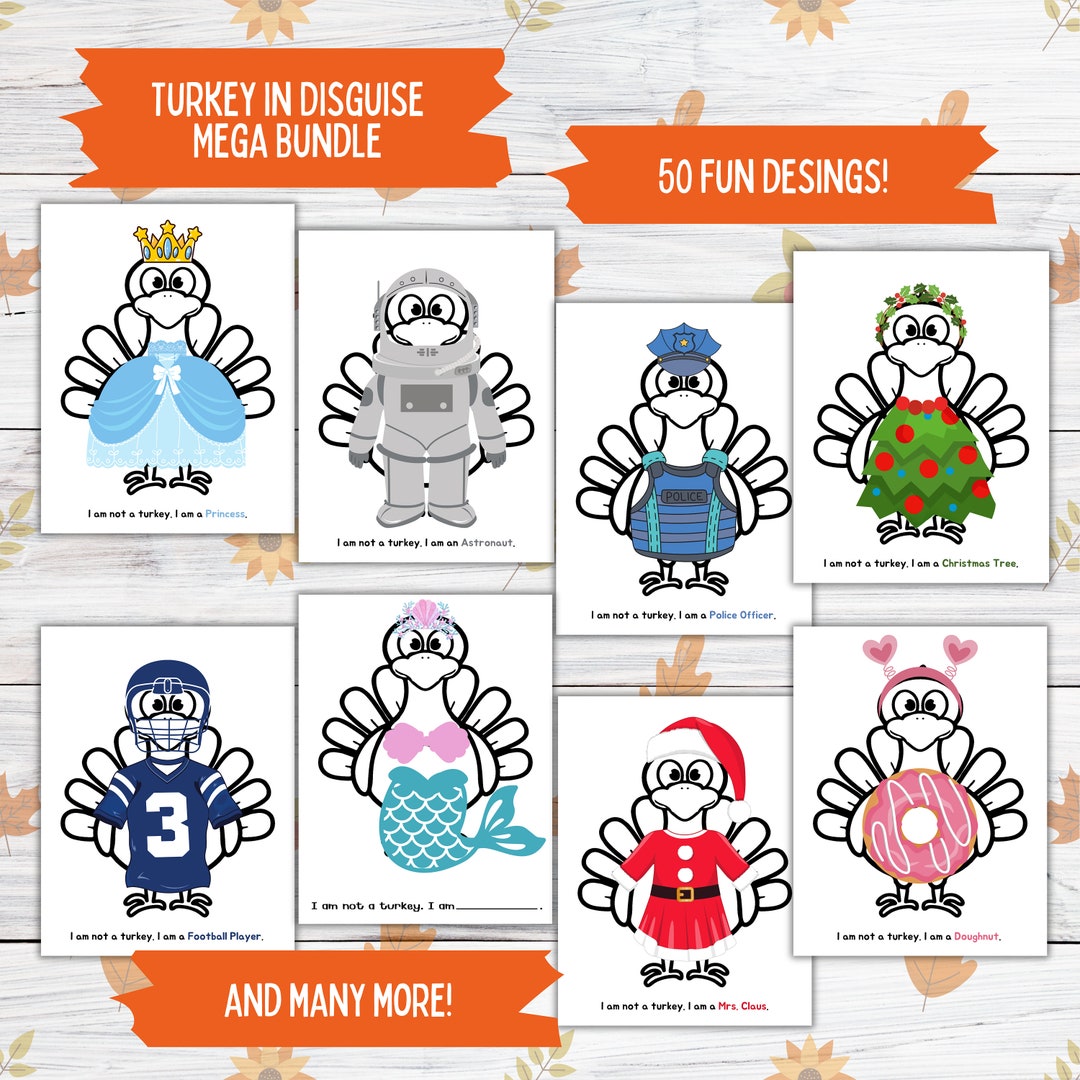 Disguise a Turkey Thanksgiving Printable Crafts for Boys and Girls ...