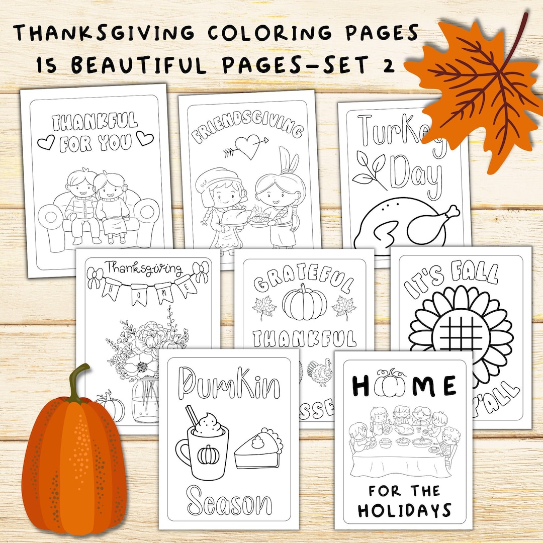 Thanksgiving Coloring Pages, Thanksgiving Activity Sheets for Kids ...