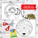 Days of Creation Craft Coloring Wheel, Printable Childrens Bible ...