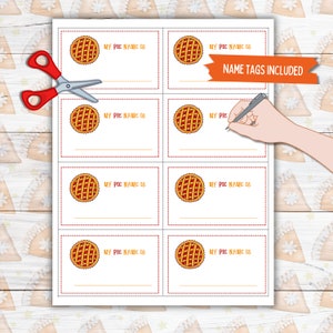 Pie Name Game, Thanksgiving Fall Printable Games, Pie Theme Party ...