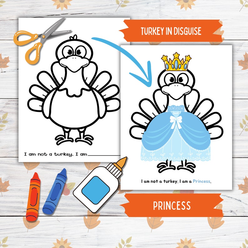 Disguise a Turkey Thanksgiving Printable Craft for Kids and Toddlers ...
