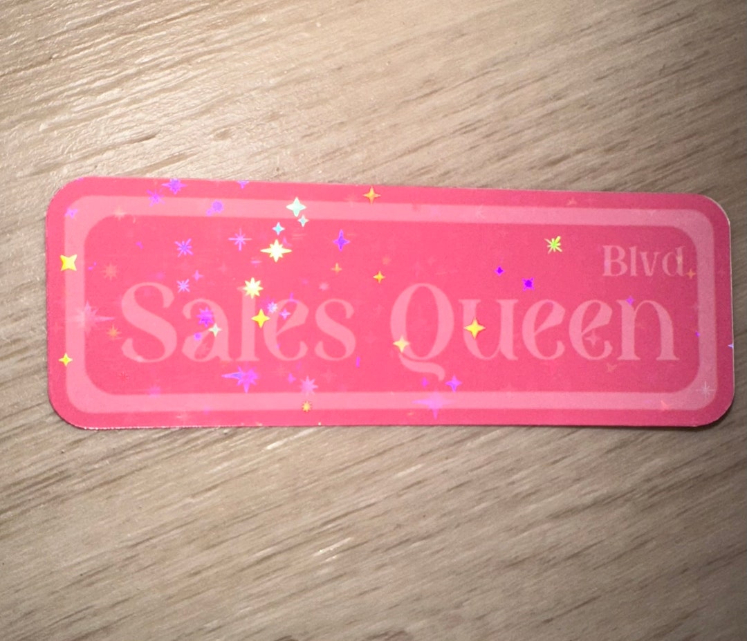 Sales Queen Sticker, Sales Agent Sticker, Sales Queen Sticker Sign ...