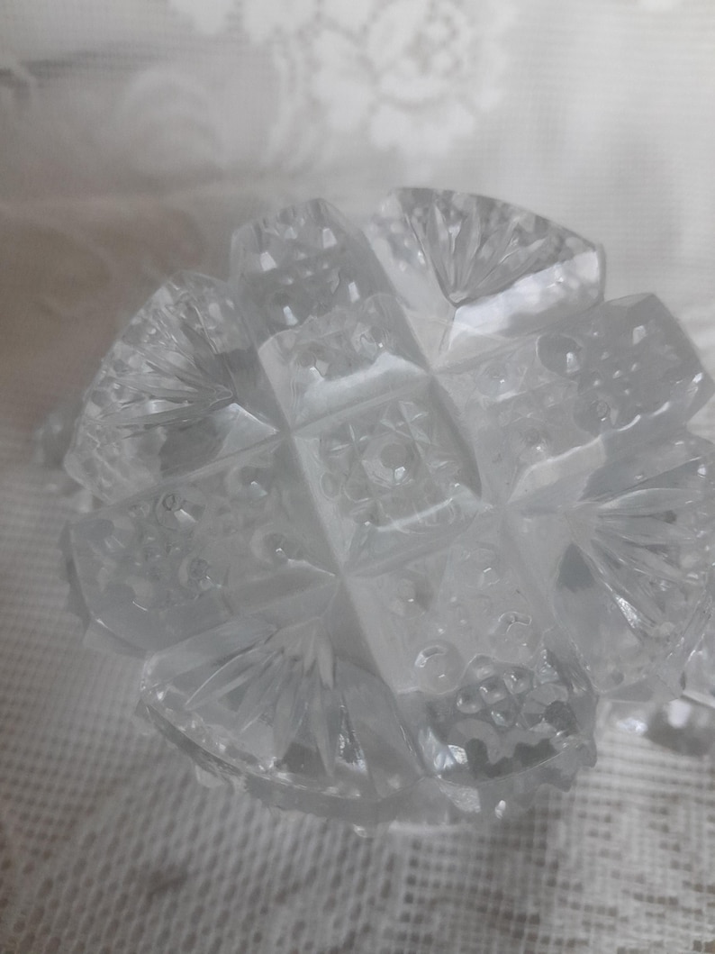 Vintage Imperial Glass Nucut Glass Sugar Bowl - Etsy