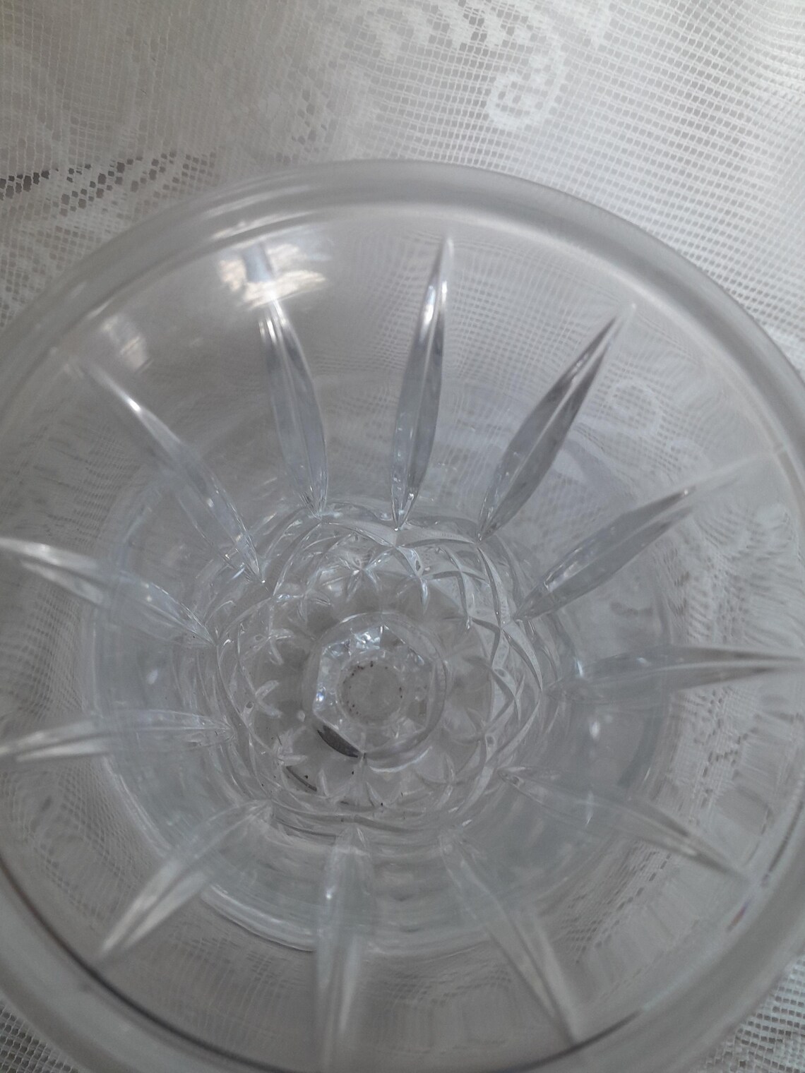 Vintage St. George Crystal Hurricane Candle Holders Set - Etsy