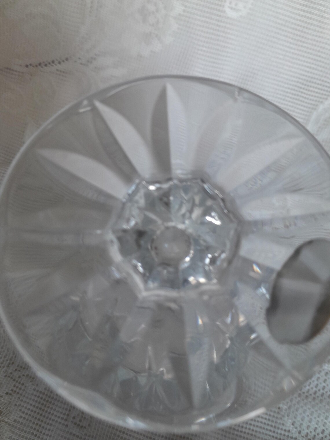 Vintage St. George Crystal Hurricane Candle Holders Set - Etsy