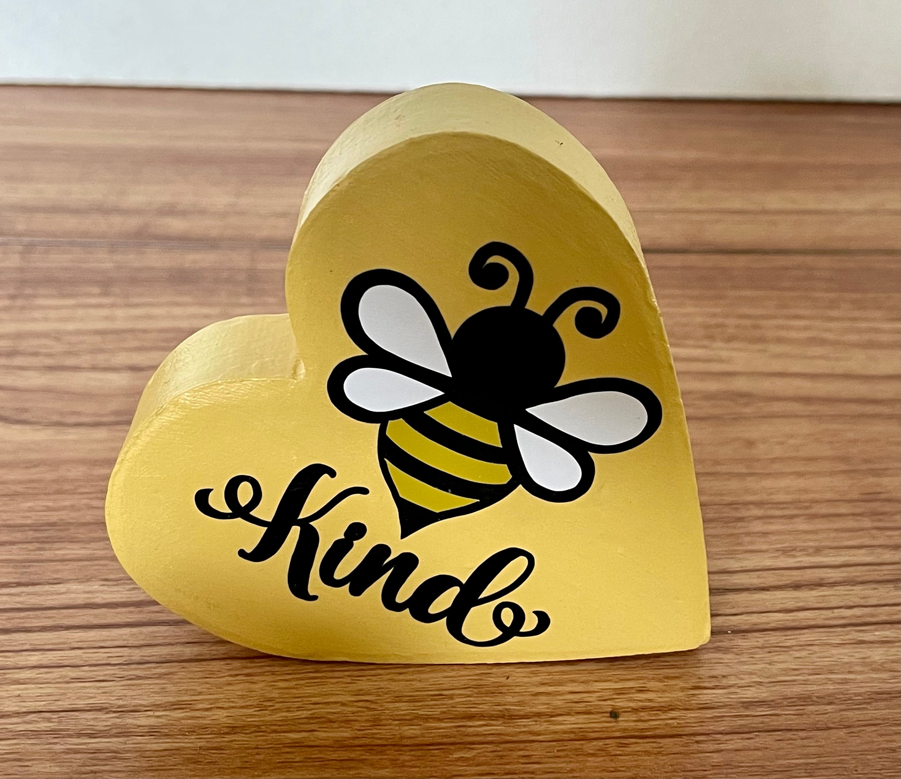 Bee Tier Tray Decor Bumblebee Tag Hearts Wood Bead Garland - Etsy