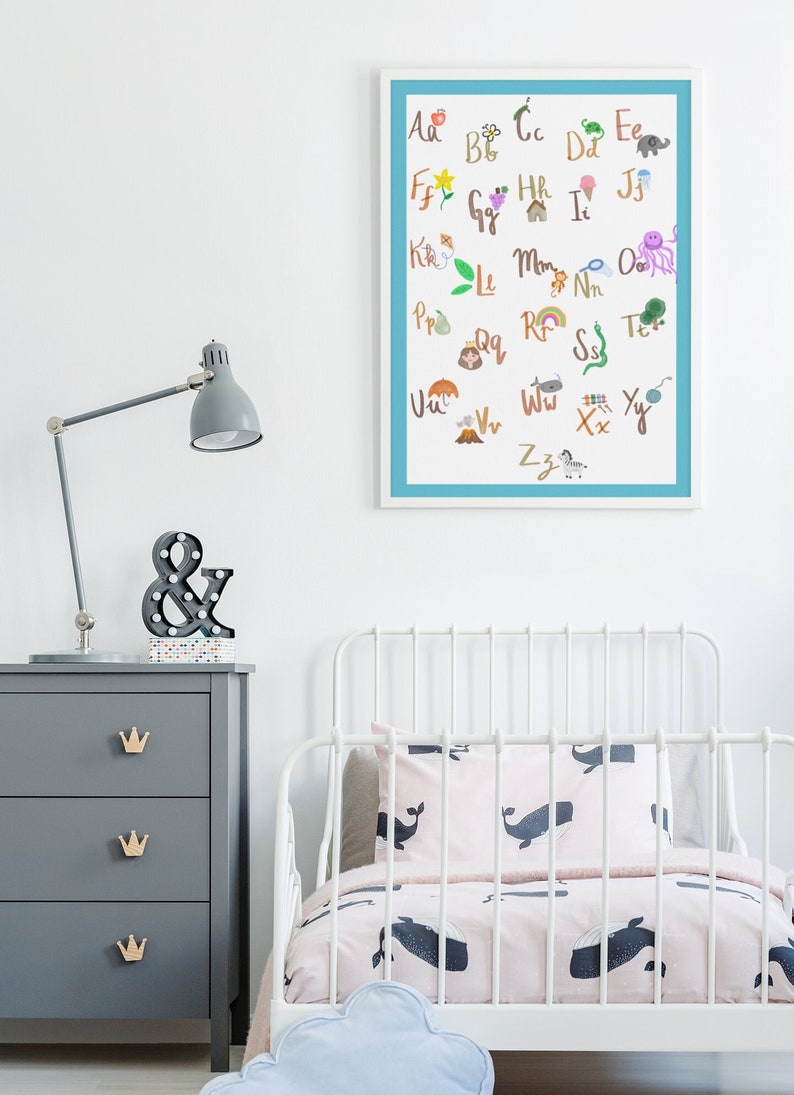 My Abcs Blue Digital Download Printable Alphabet - Etsy