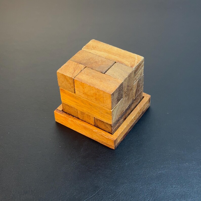 Wooden Cube Puzzle - Half-hour - Etsy