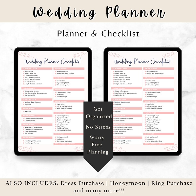 Wedding Planning Guide Bride Checklist Organizer Binder Complete ...