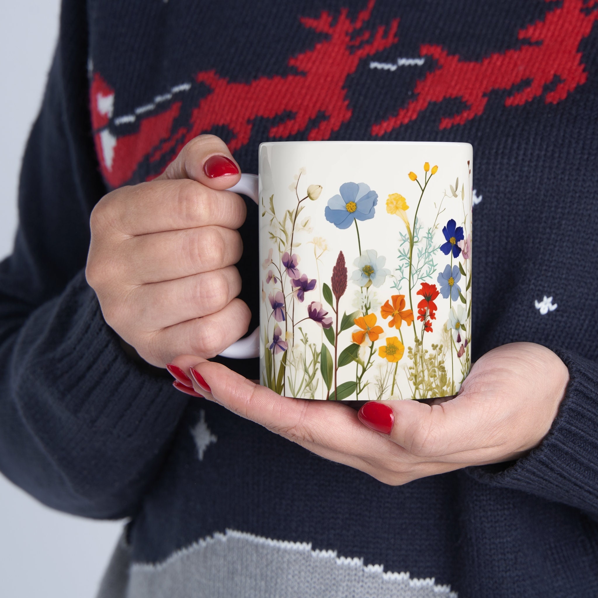 Wildflower - Wildflower Summer Mug - Flower Mug - Spring Flowers ...