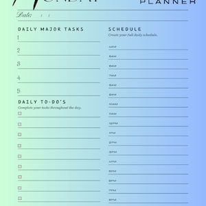 ADHD Productivity Planner Printable, Time Management Tracker, Cognitive ...