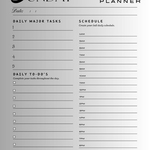 ADHD Productivity Planner Printable, Time Management Tracker, Cognitive ...