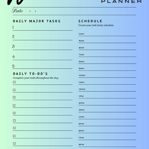 ADHD Productivity Planner Printable, Time Management Tracker, Cognitive ...