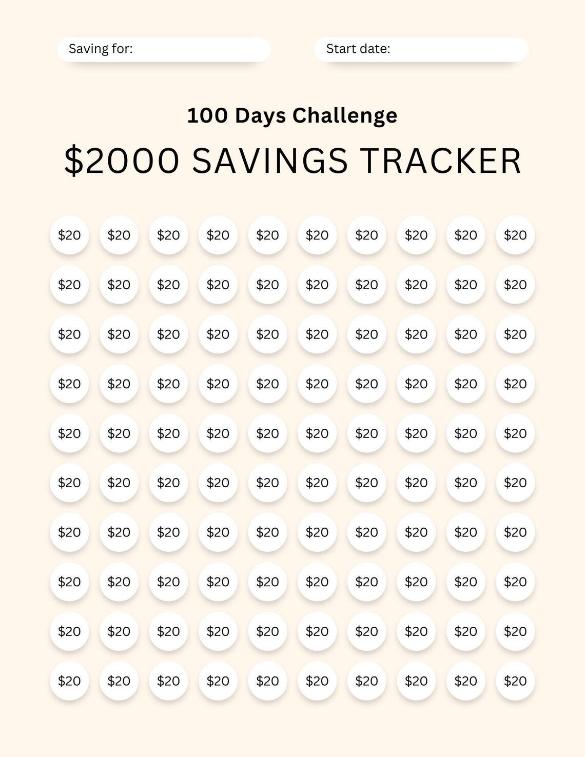 Printable Budget Planner Money Saving Tracker Template Digital Download ...
