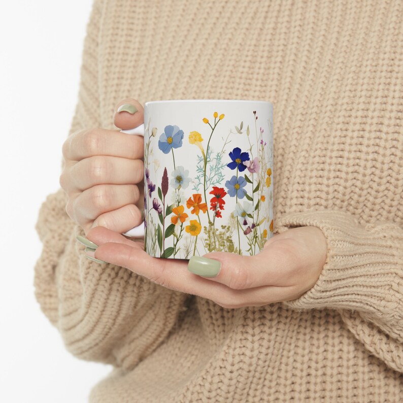 Wildflower - Wildflower Summer Mug - Flower Mug - Spring Flowers ...