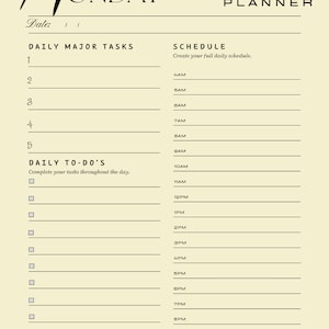 ADHD Productivity Planner Printable, Time Management Tracker, Cognitive ...