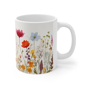 Wildflower - Wildflower Summer Mug - Flower Mug - Spring Flowers ...