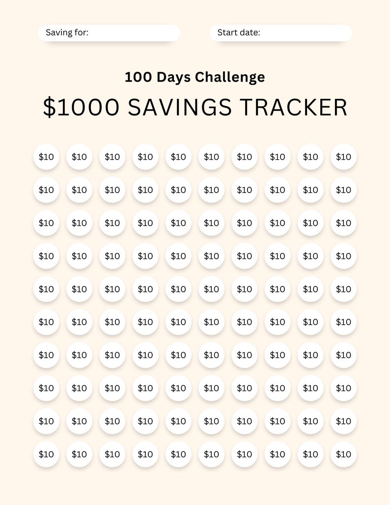 Budget Planner 1,000 Dollar Saving Planner Easy to Use Budget Planner ...