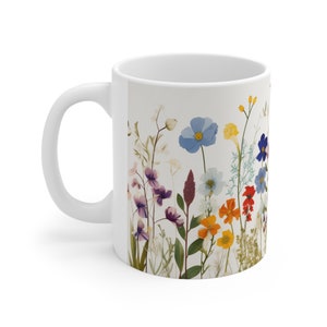 Wildflower - Wildflower Summer Mug - Flower Mug - Spring Flowers ...