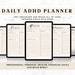 ADHD Productivity Planner Printable, Time Management Tracker, Cognitive ...