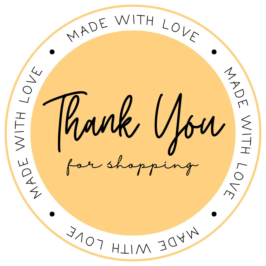Thank You for Shopping, Digital Sticker Template, Upgrade Your Mailers ...