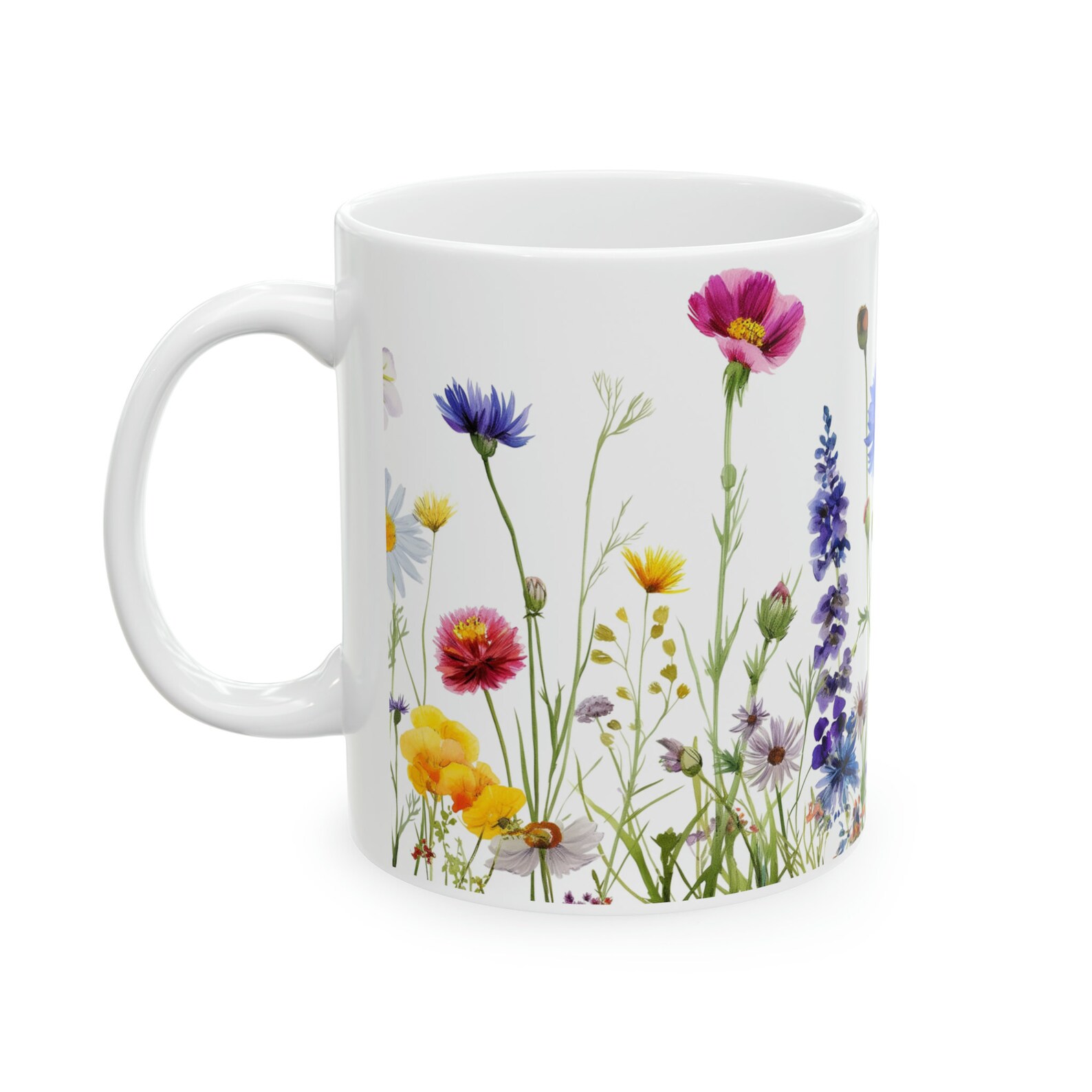 Mother's Day Gift, Spring Flower, Flower Mug, Pressed Wildflower Mug ...