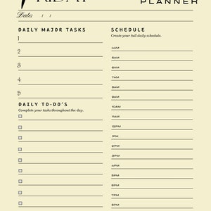ADHD Productivity Planner Printable, Time Management Tracker, Cognitive ...