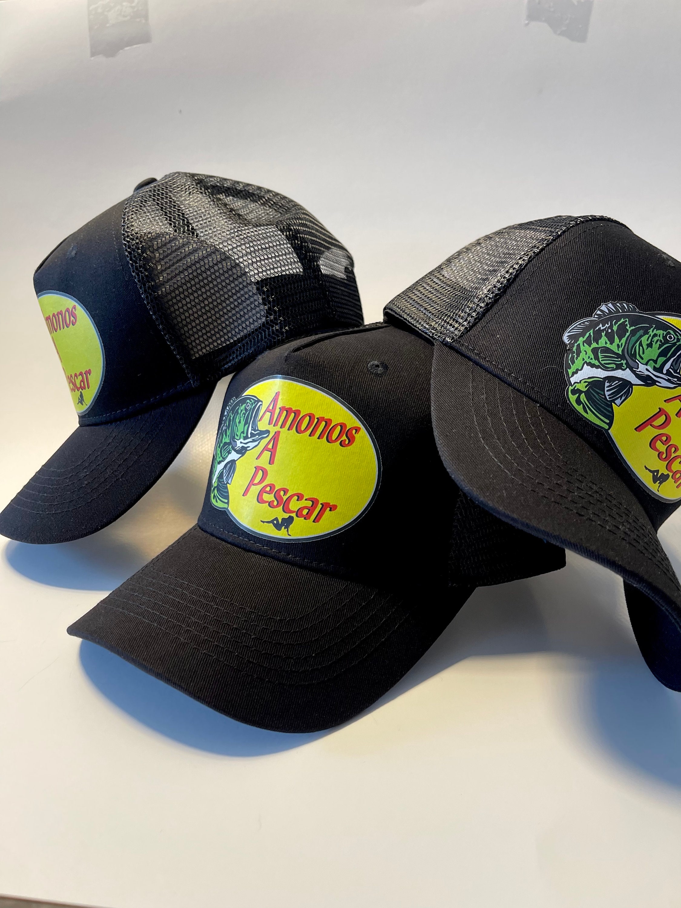 Custom Bass Pro Shop Trucker Hat (amonos A Pescar) - Etsy