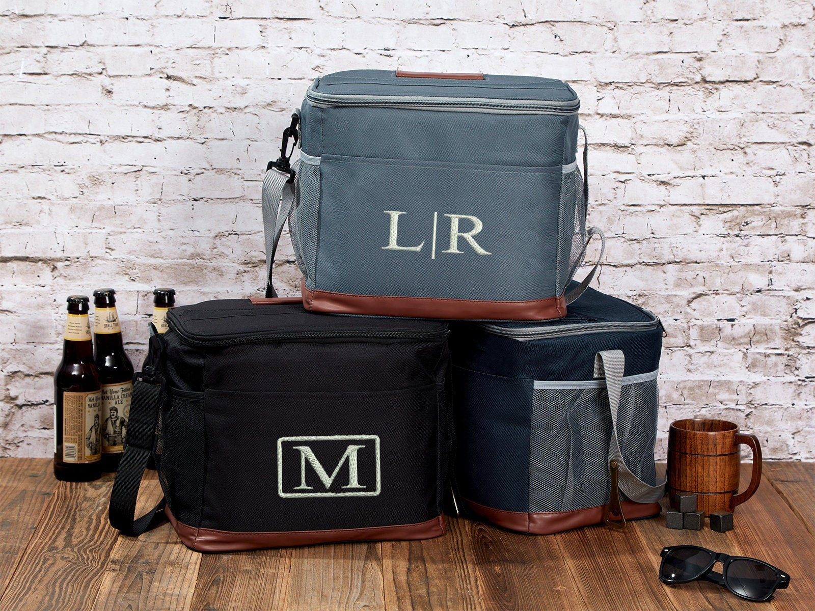 Personalized Embroidery Cooler Bag Monogram Insulated Cooler - Etsy