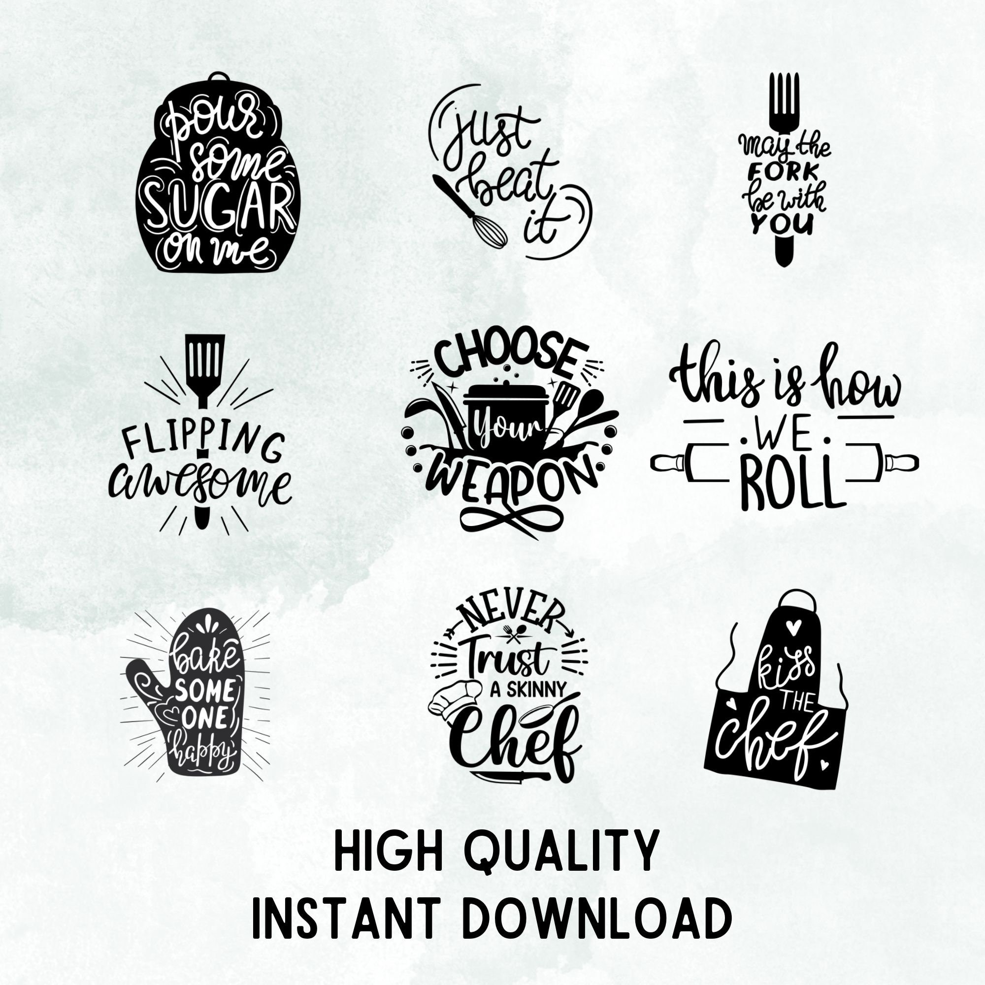 18 Cooking Quote Svg Bundle Cooking Cut Files, Cooking Svg, Food Svg ...