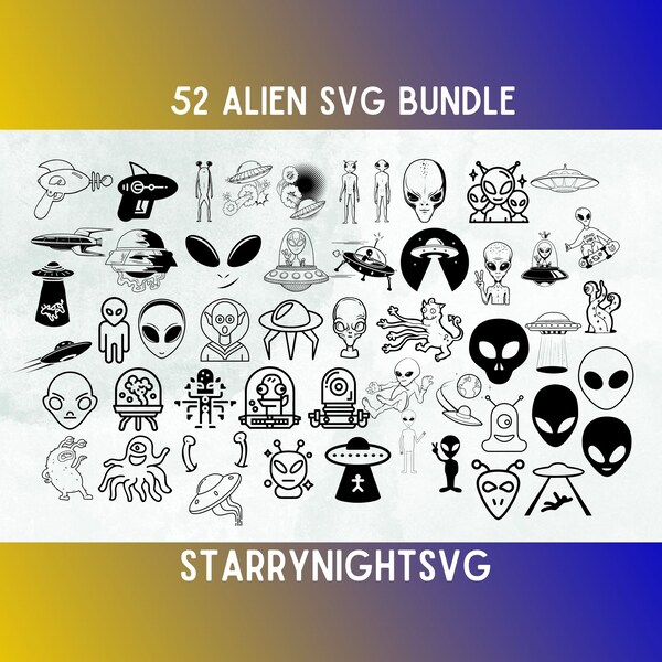 Alien Head Svg - Etsy