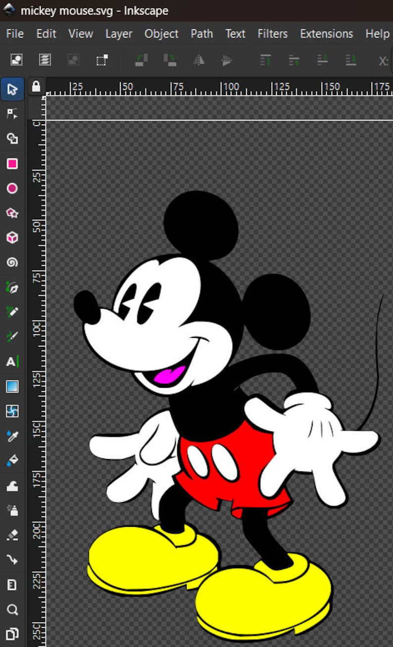 Mickey Mouse SVG File: Cricut & Silhouette Cut File (digital Download ...