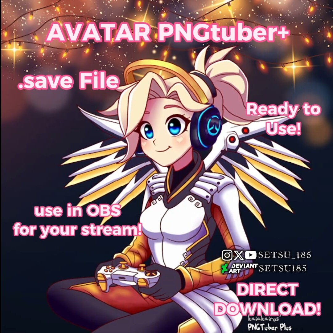 Mercy Overwatch 2 / Avatar /streamer / Twitch / Obs / Pngtuber / - Etsy