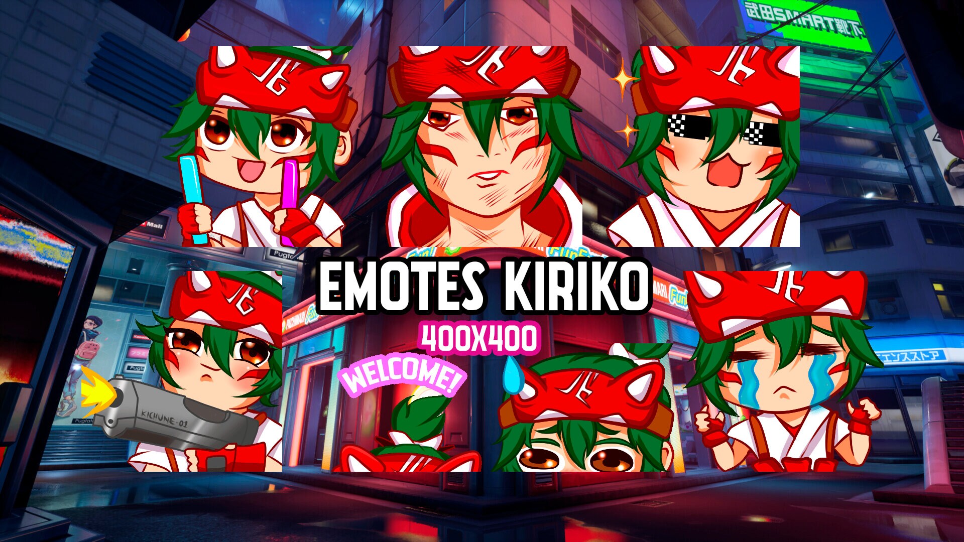 Kiriko Overwatch 2 / Emotes /streamer / Twitch / Gif / - Etsy