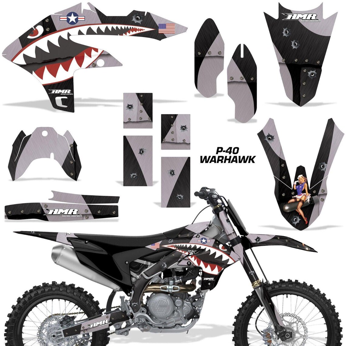 Custom Motorcycle Dirt Bike Decal Kits High-quality, - Etsy
