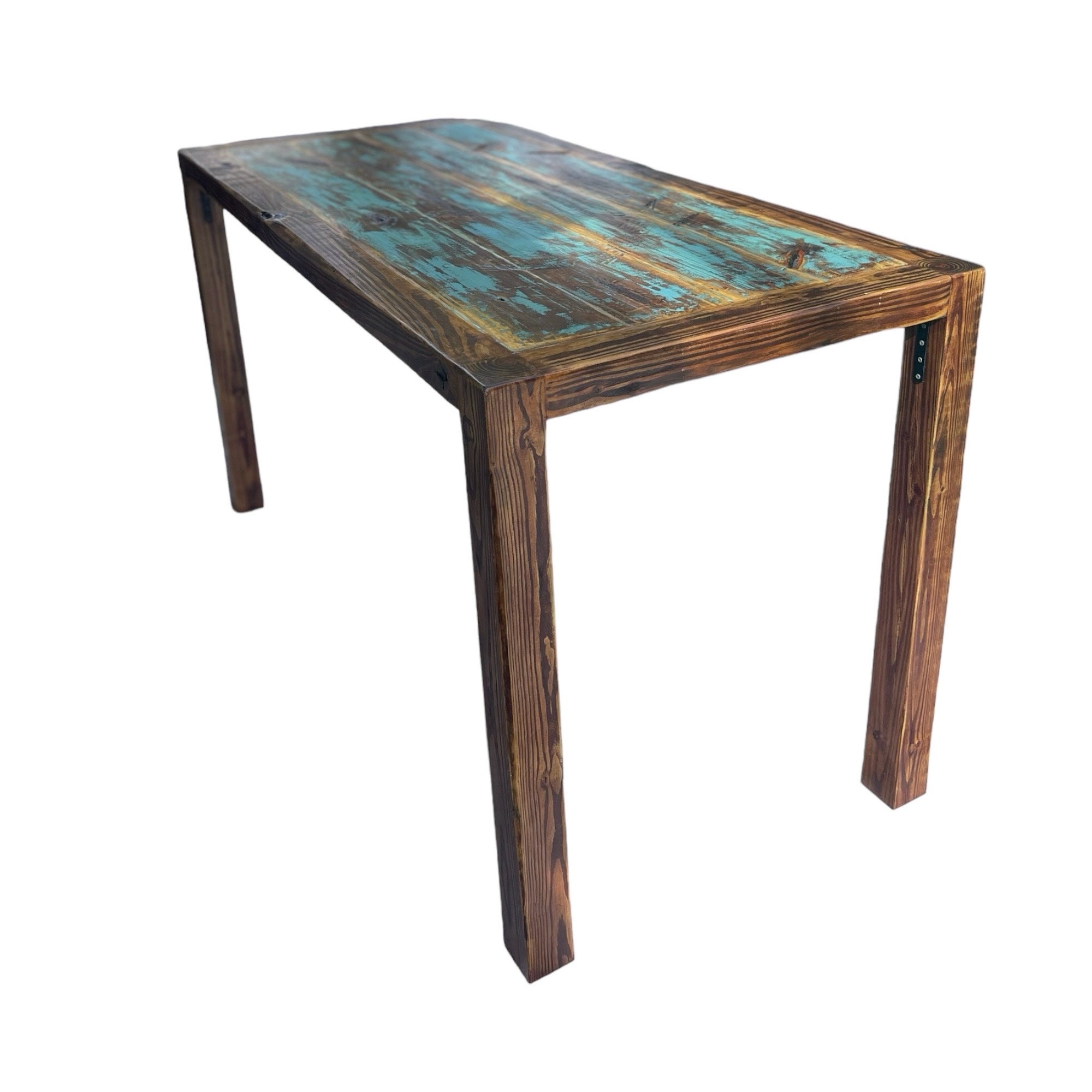 Indoor/outdoor High Top Rustic Solid Wood Tables - Etsy