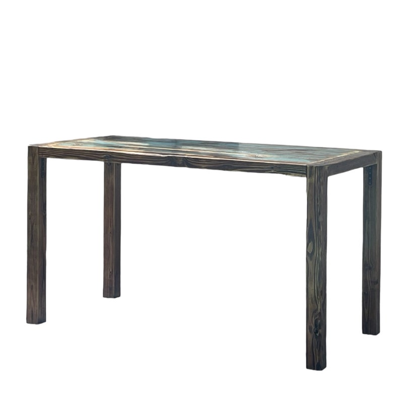 Indoor/outdoor High Top Rustic Solid Wood Tables - Etsy