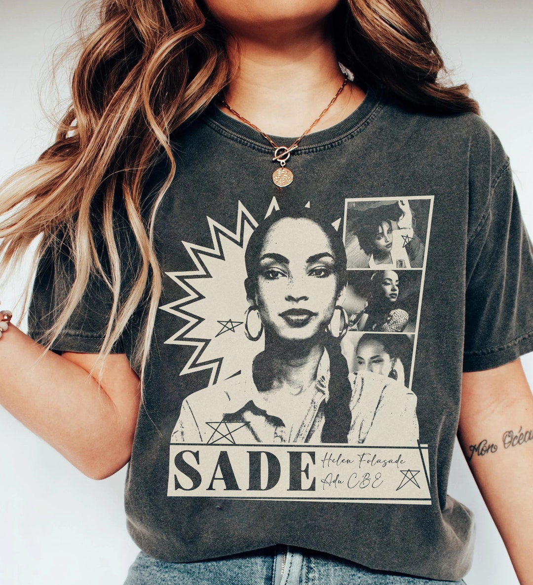 Sade Pop Music Tee, Adu Sade Love Deluxe Music 2024, Sade Adu Music ...
