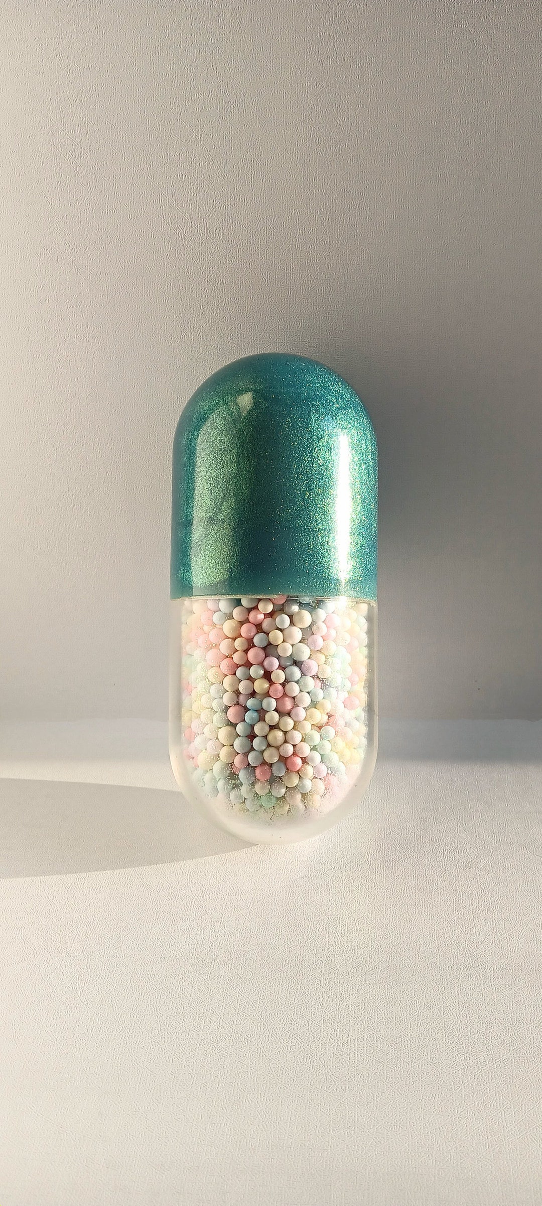 Chill Pill Capsule, Pop Art, Jumbo Pill Sculpture, Shimmery Series ...