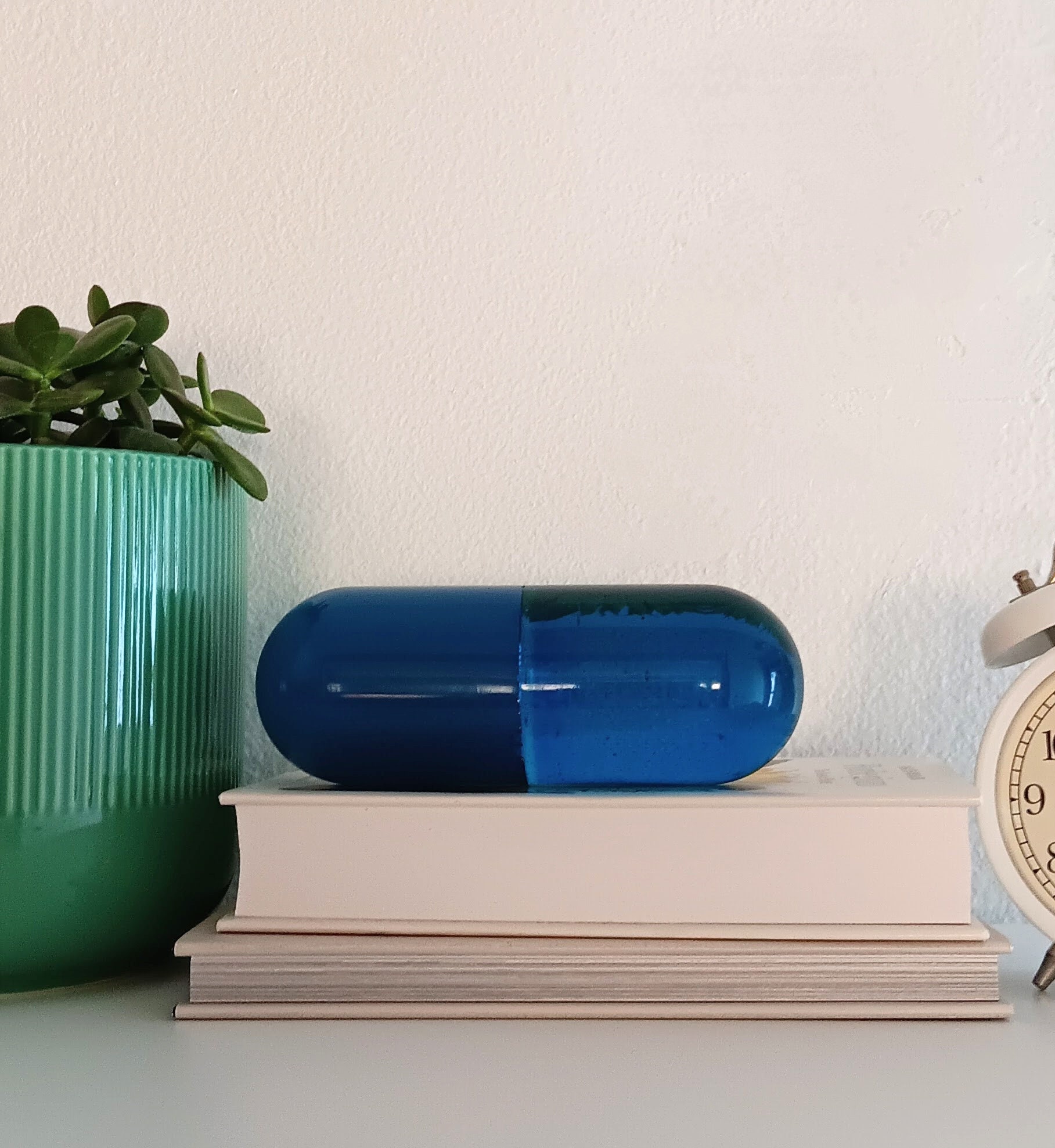 Large Blue Pill Pop Art Sculpture Chill Pill Blue Art - Etsy