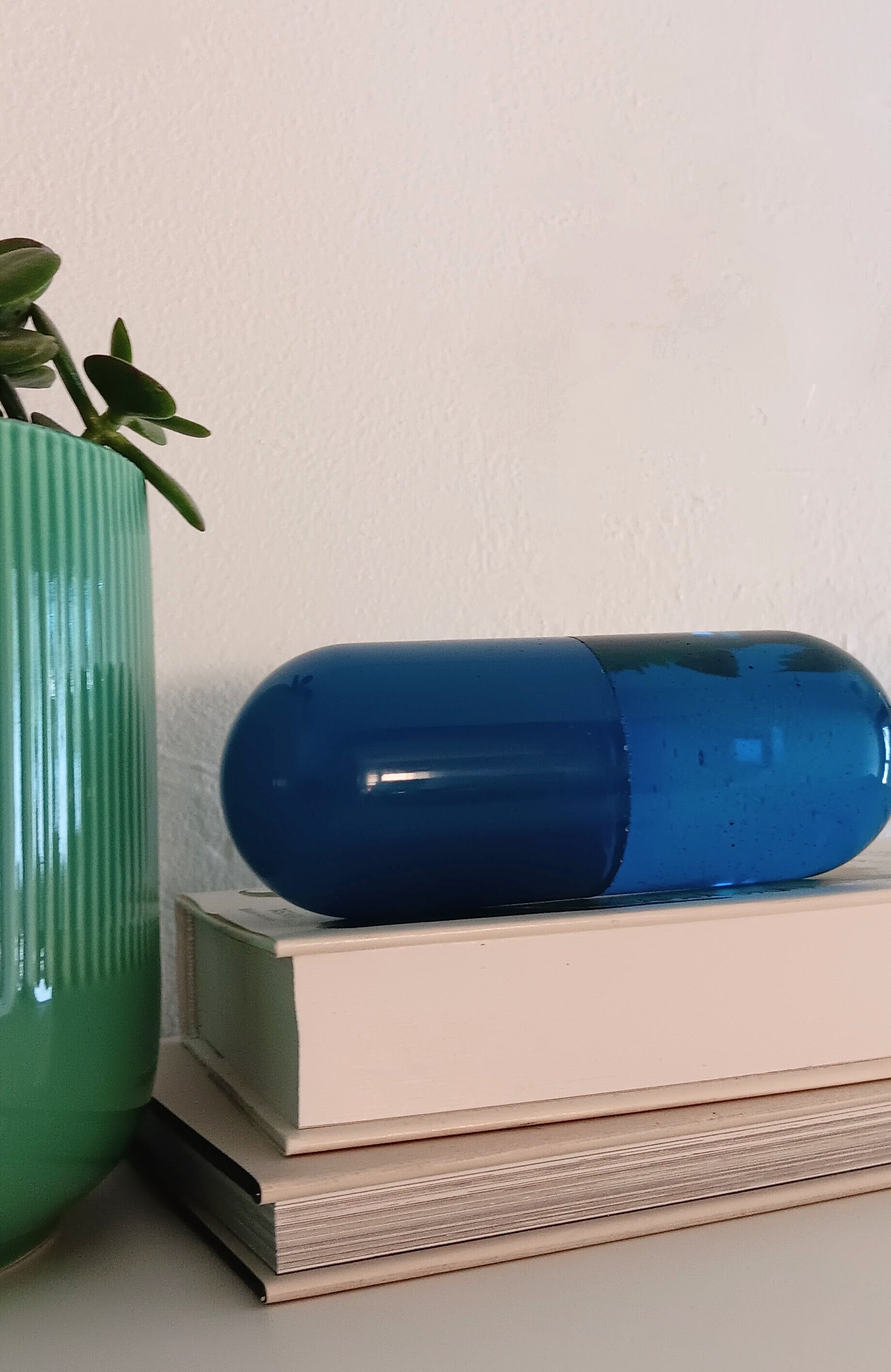 Large Blue Pill Pop Art Sculpture Chill Pill Blue Art - Etsy