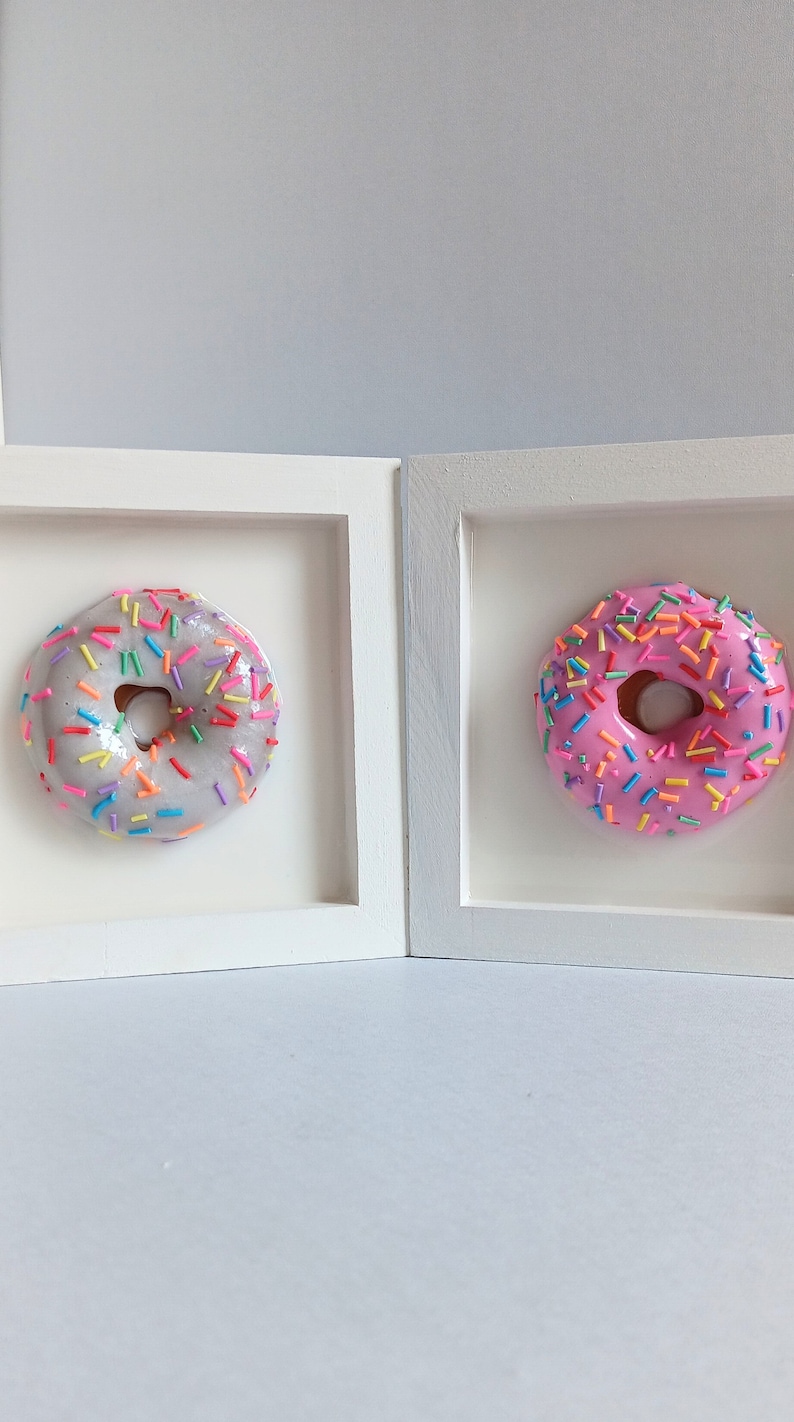 Donut Pop Art, Colorful Wall Art, Rainbow Sprinkles, Food Art ...