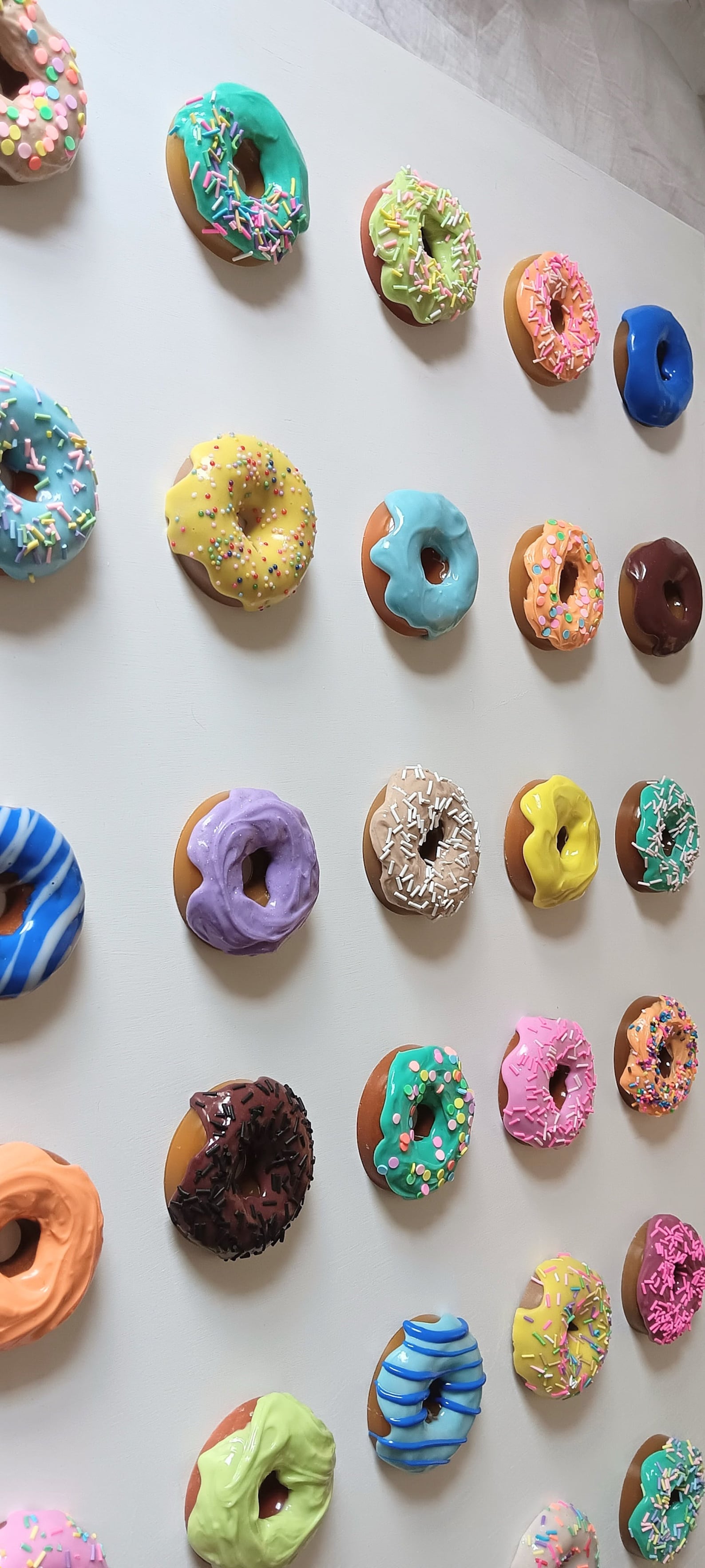 Donut Pop Art Sculpture, Colorful, Donut Wall Art, Assorted 2.5 Dozen ...