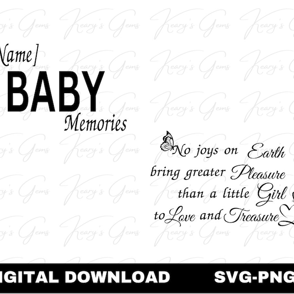Baby Memory Box Svg - Etsy UK