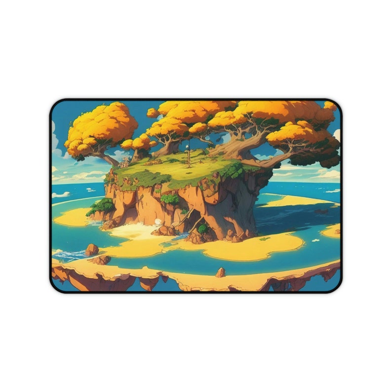 Yellow Island Desk Mat Gaming Mouse Pad Computer and Keyboard Mat/pad ...